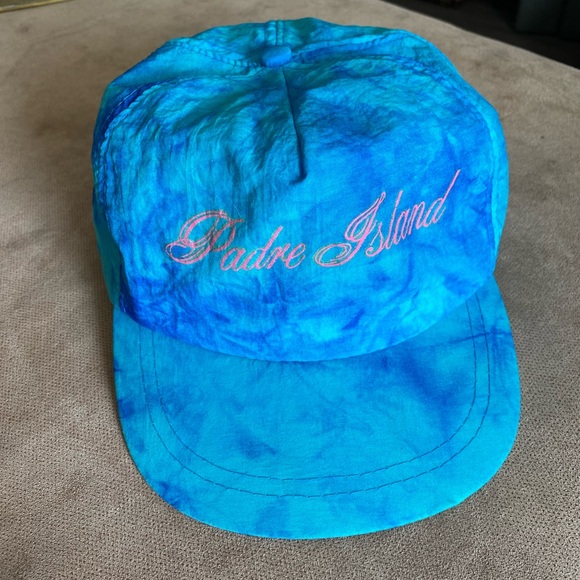 Vintage | Accessories | Vintage 8s 90s Snapback Blue Tie Dye Padre ...